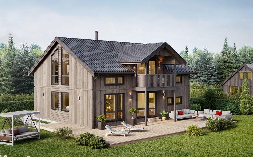 Moderne ferdighus og funkishus - Husmodeller fra Selbuhus